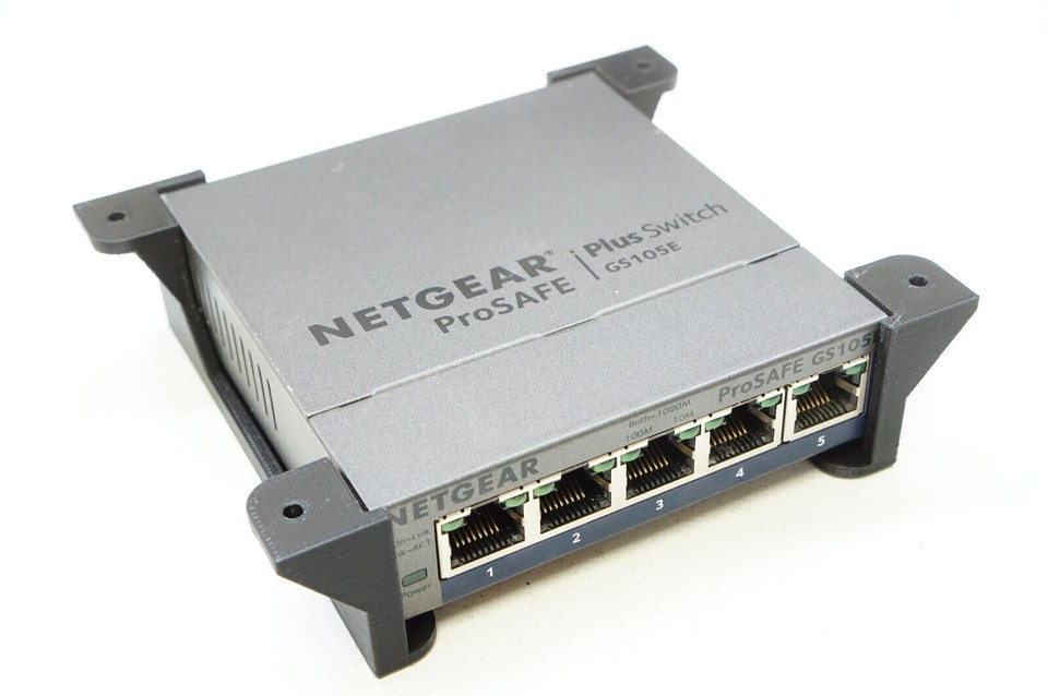 Wall / Under Desk Mount for NetGear Prosafe GS105E & GS105 Network ...
