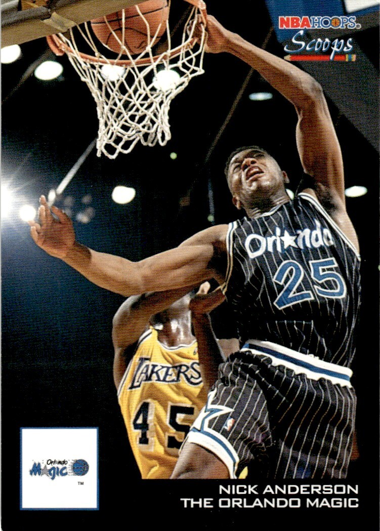 1993-94 NBA Hoops Basketball Card Nick Anderson Orlando Magic #HS19 | eBay