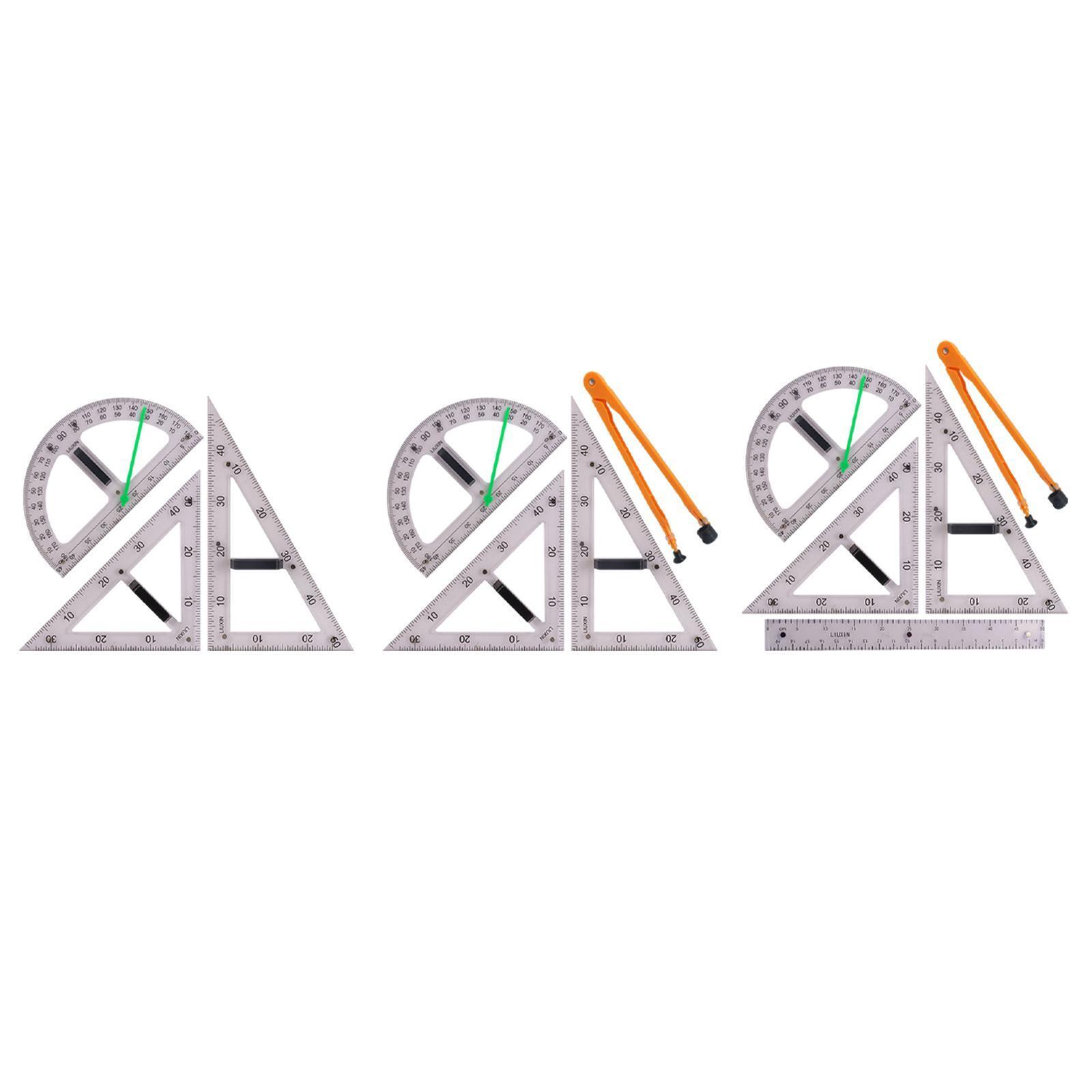 Large Math Geometry Rulers Set Drawing for Classroom Whiteboard ...