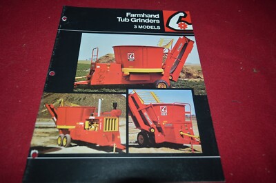 Farmhand 900-B 850-B F 903 Tub Grinder Brochure FCCA | eBay