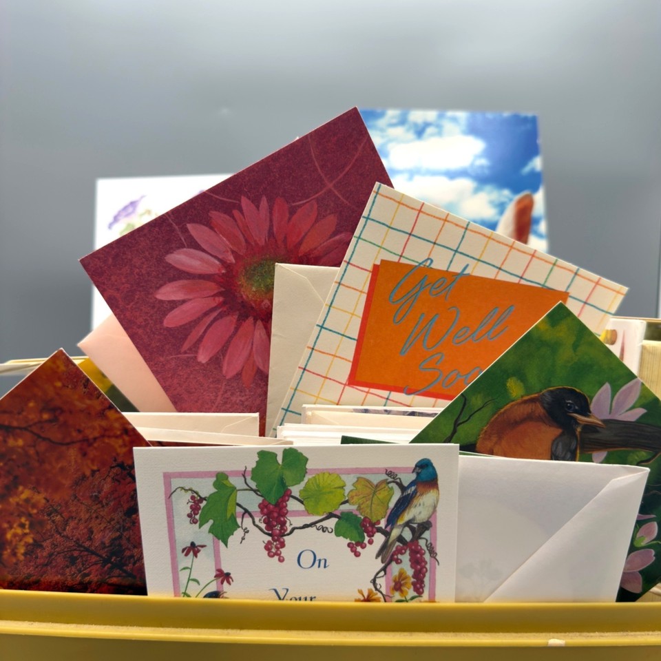 Vtg Lot Blank Greeting Card Variety Collection Holidays Special ...