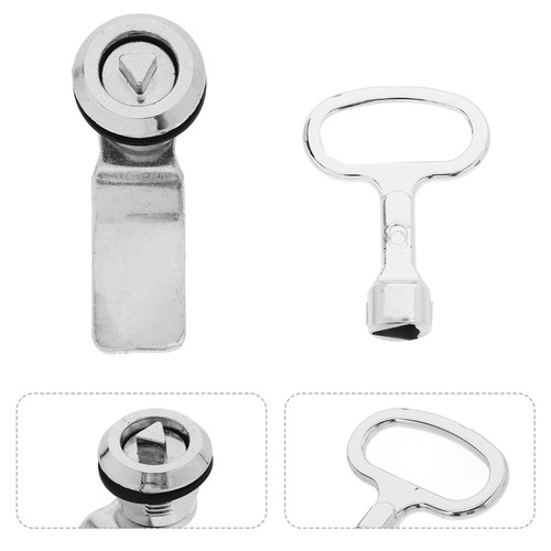Triangle Lock Trash Can Locks for outside with Key Replacement Outdoor ...