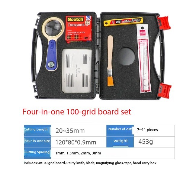 Cross-Hatch Adhesion Tester for Paint Films Cross-Hatch Cutting Guide 4 ...