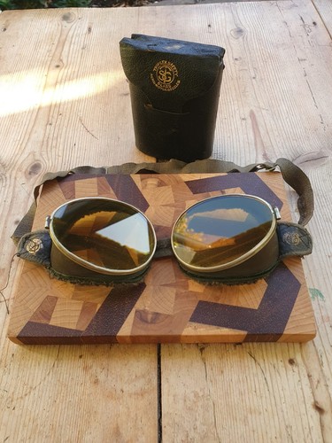 Triplex Safety Aero-Motor Goggles STG Lawrence of Arabia Goodwood ...