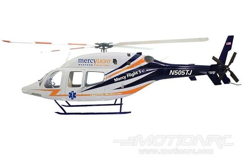 700 Size B 429 Mercy Flight RC Helicopter Fuselage White Blue Orange V2 ...