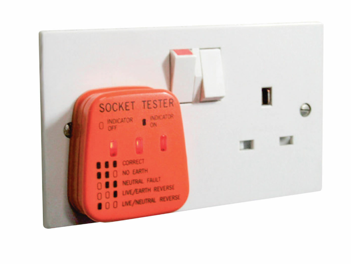 13A UK Socket Tester 240V Socket Safe Fault Earth Live Neutral | eBay UK