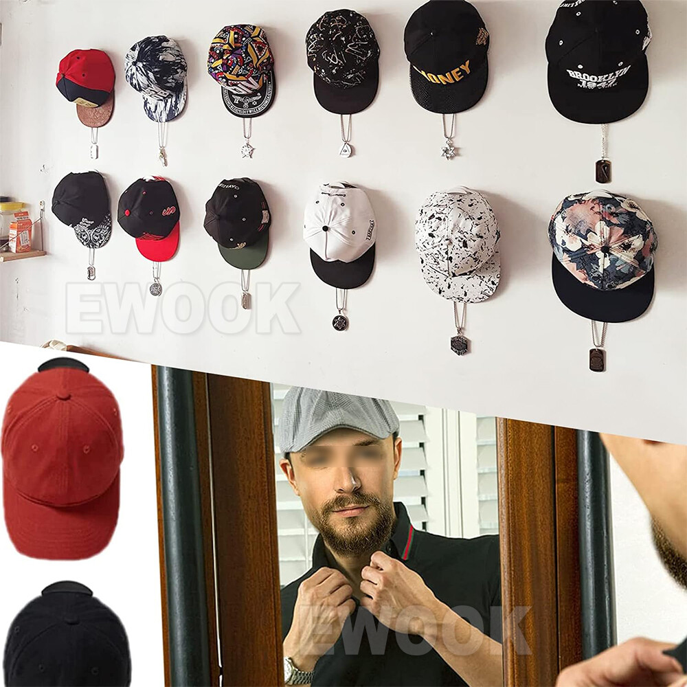 Baseball Cap Rack Hat Holder Rack Organizer Storage Modern Baseball ...