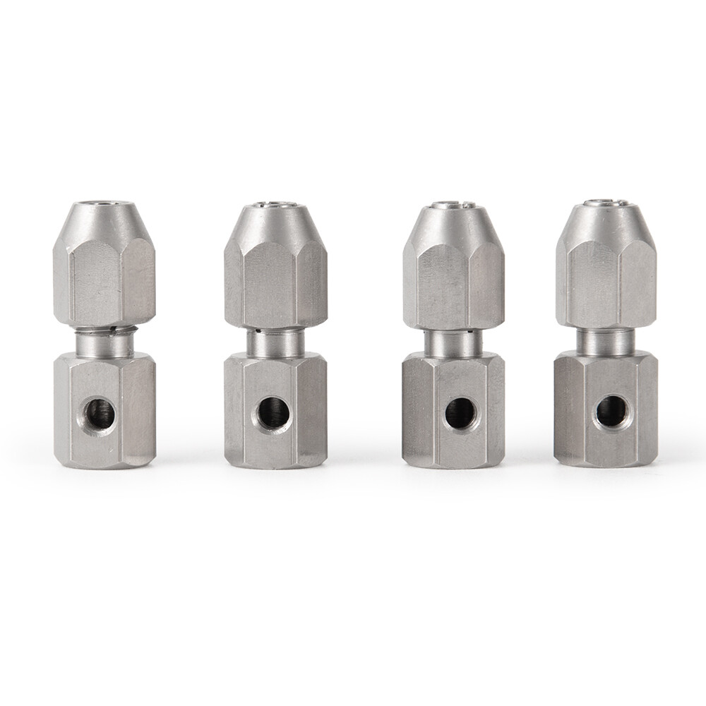 CNC 3.17/4/5/6mm to 4mm Flex Collet Coupler Motor Shaft for RC Boat ...