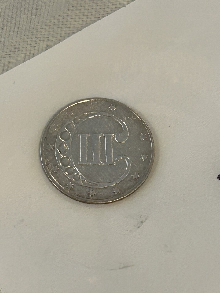 1852 Type 1: 3c Three Cent Silver Choice Almost Unc teeny scratch hi ...