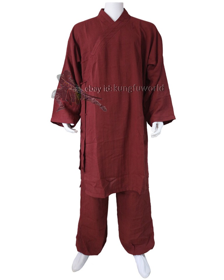 25 Colors Shaolin Wudang Taoist Robe Tai chi Uniform Martial arts Kung ...