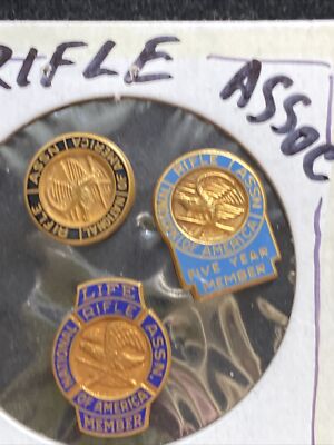 3 PC LOT NATIONAL RIFLE ASSOC. OF AMERICA ~ LIFE MEMBER /5 YR MEMBER | eBay