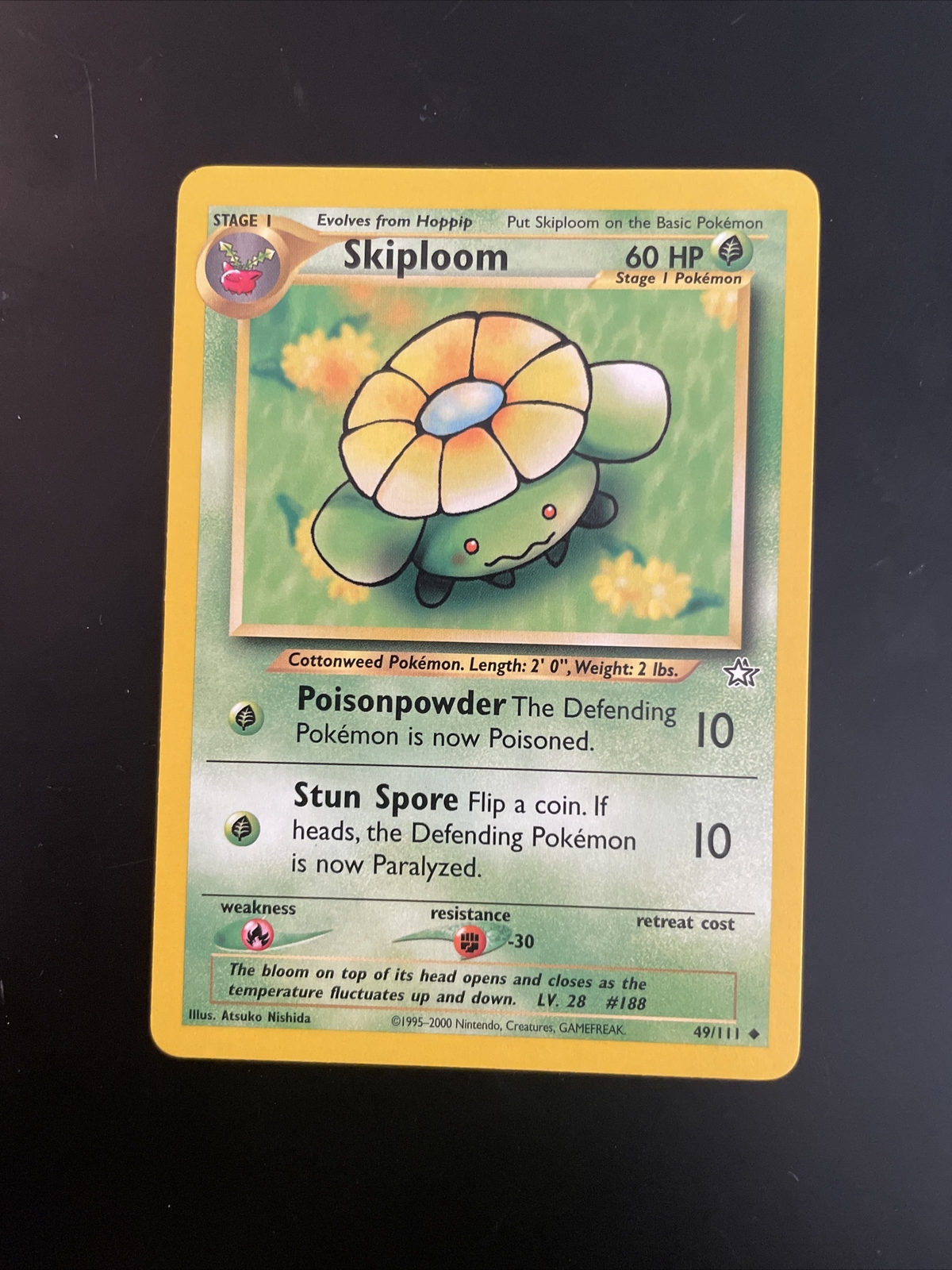 NM (Unlimited) Pokemon SKIPLOOM Card NEO GENESIS Set 49/111 UNCOMMON | eBay