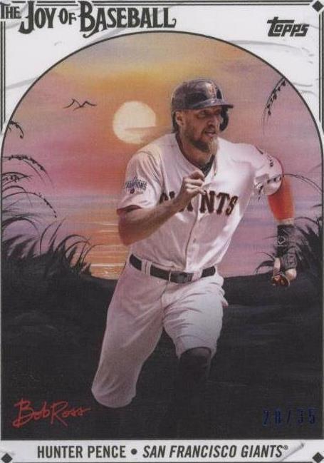2023 Topps X Bob Ross The Joy of Baseball - Hunter Pence #56 Titanium ...