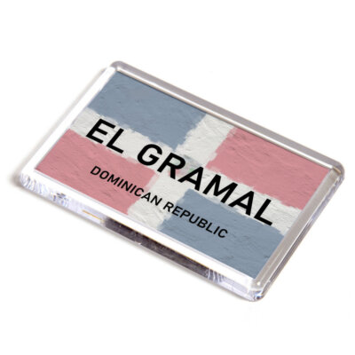 FRIDGE MAGNET - El Gramal - Dominican Republic Flag | eBay