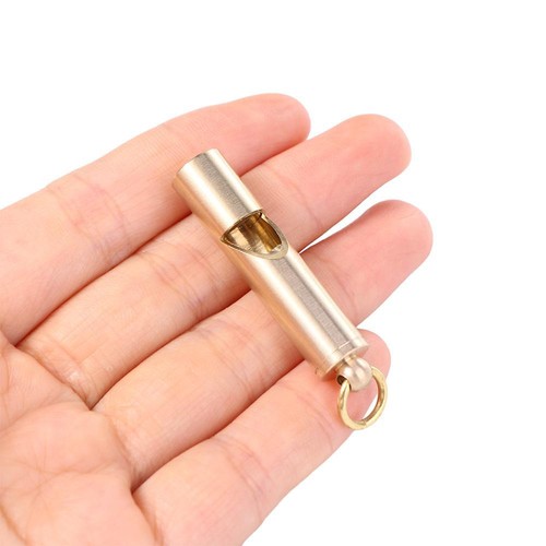 Tool Pocket Tools Survival EDC Whistle Referee Whisle Keychain Brass ...