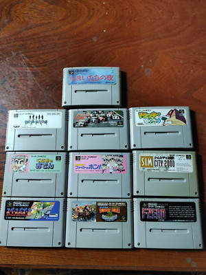 Nintendo Super Famicom SFC SNES Lot 10 SUPER DONKEY KONG 3 Region Code ...
