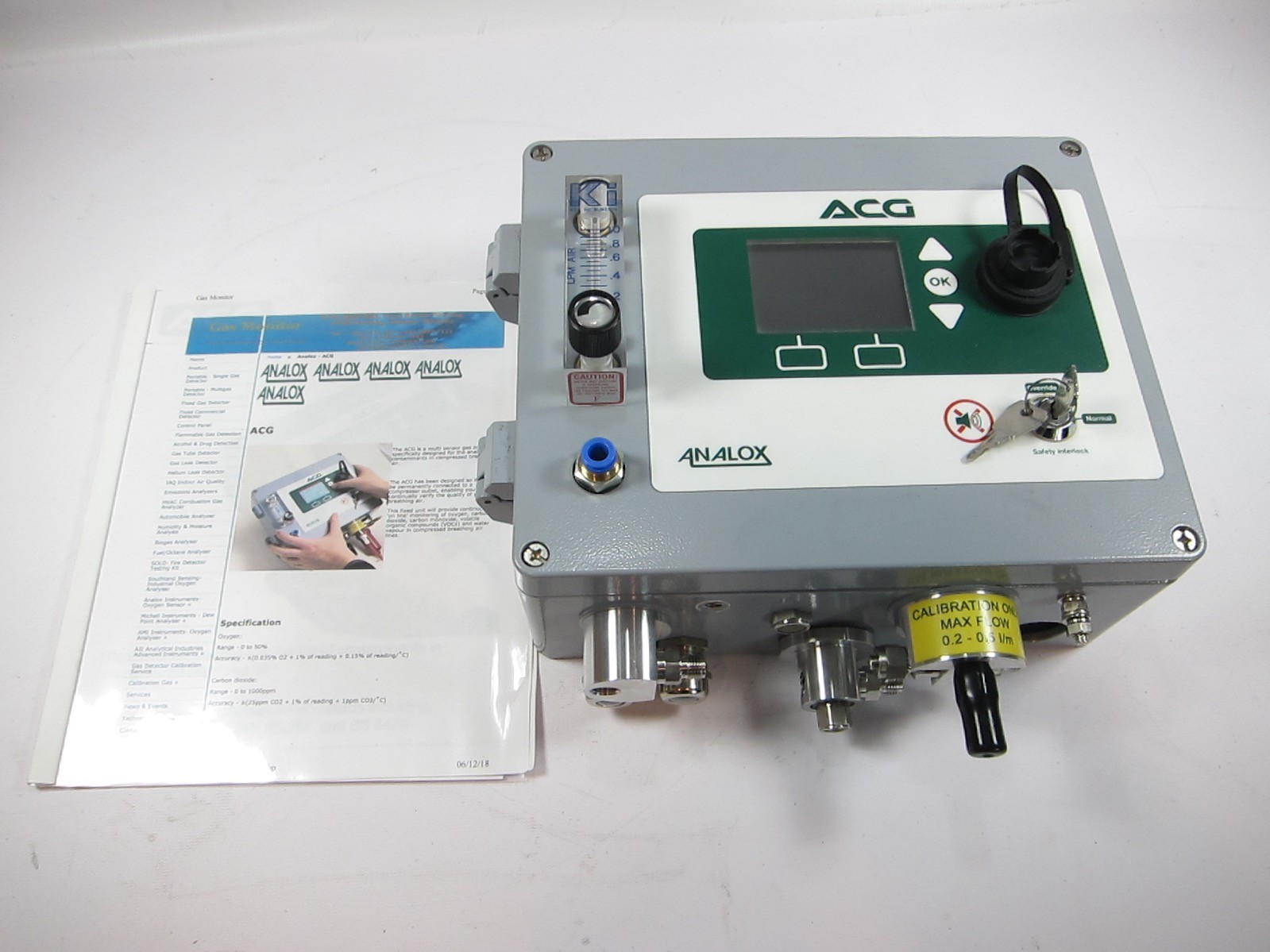 Analox ACG Multi Sensor Gas Analyzer ACGF-1025 ACGFAAAAAAX | eBay