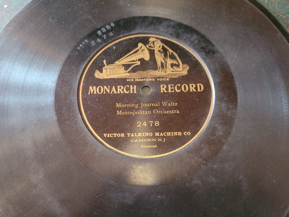 #3 LOT OF 3 THREE MONARCH RECORD VICTOR TALKING MACHINE CO. 78 RPM ...