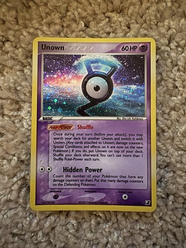 Pokémon Unown G EX TCG Unseen Forces Holo Rare Card G/28 | eBay