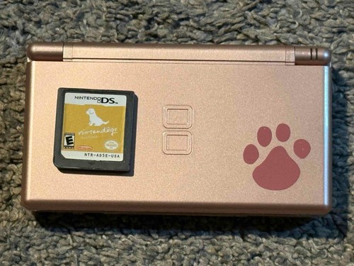 Nintendo Ds Lite Nintendogs Best Friends Edition Metallic Rose Tested ...