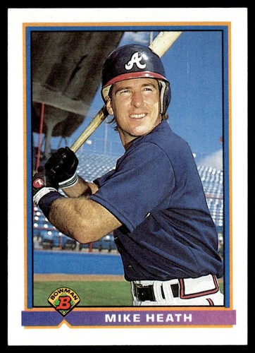 1991 Bowman Mike Heath Atlanta Braves #589 15002 | eBay