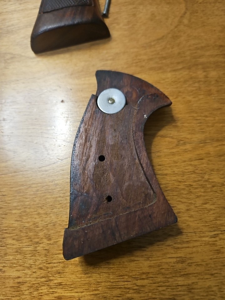 Smith & Wesson N Frame Square Butt Vintage Target Grips Wood With Screw ...