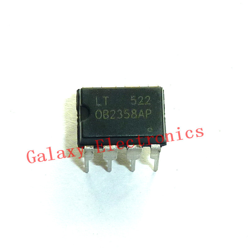 10pcs/lot OB2358 2358 DIP-8 Current Mode PWM Controller IC OB2358AP ...