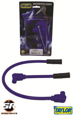 Taylor 13631 Blue 10.4mm Spark Plug Wires For 06-15 Harley FLSTN ...