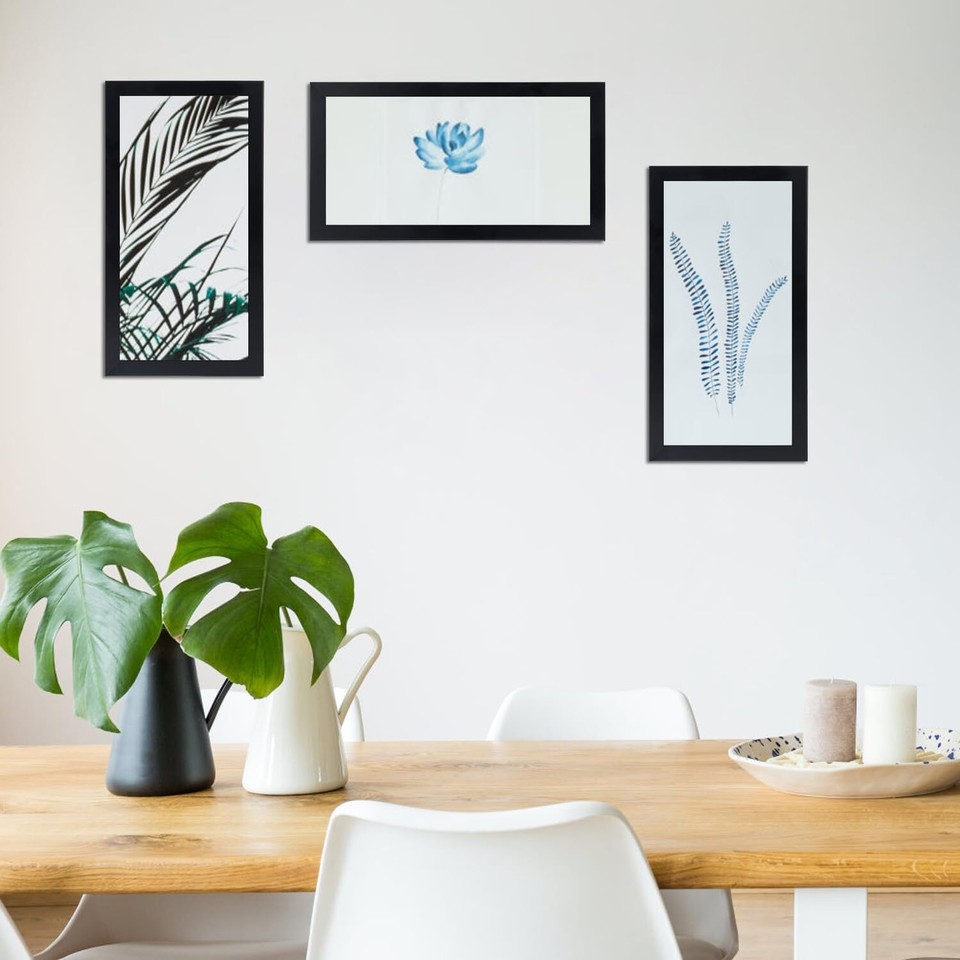 4x8 Picture Frame in Black Photo Frames with Plexiglass Horizontal and ...