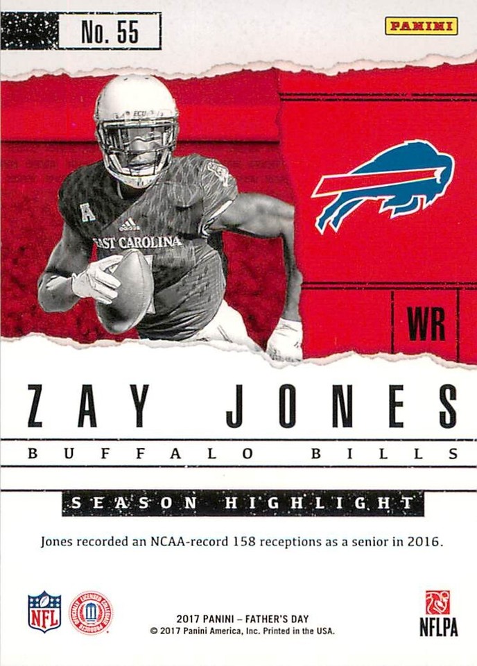 ZAY JONES 2017 Panini Father's Day ROOKIE RC /499 Jaguars #55 | eBay