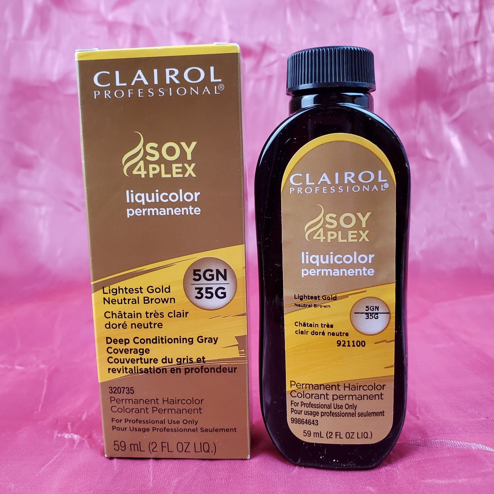 CLAIROL SOY 4 PLEX LIQUICOLOR Permanent Hair Color 5GN/35G Lightest ...