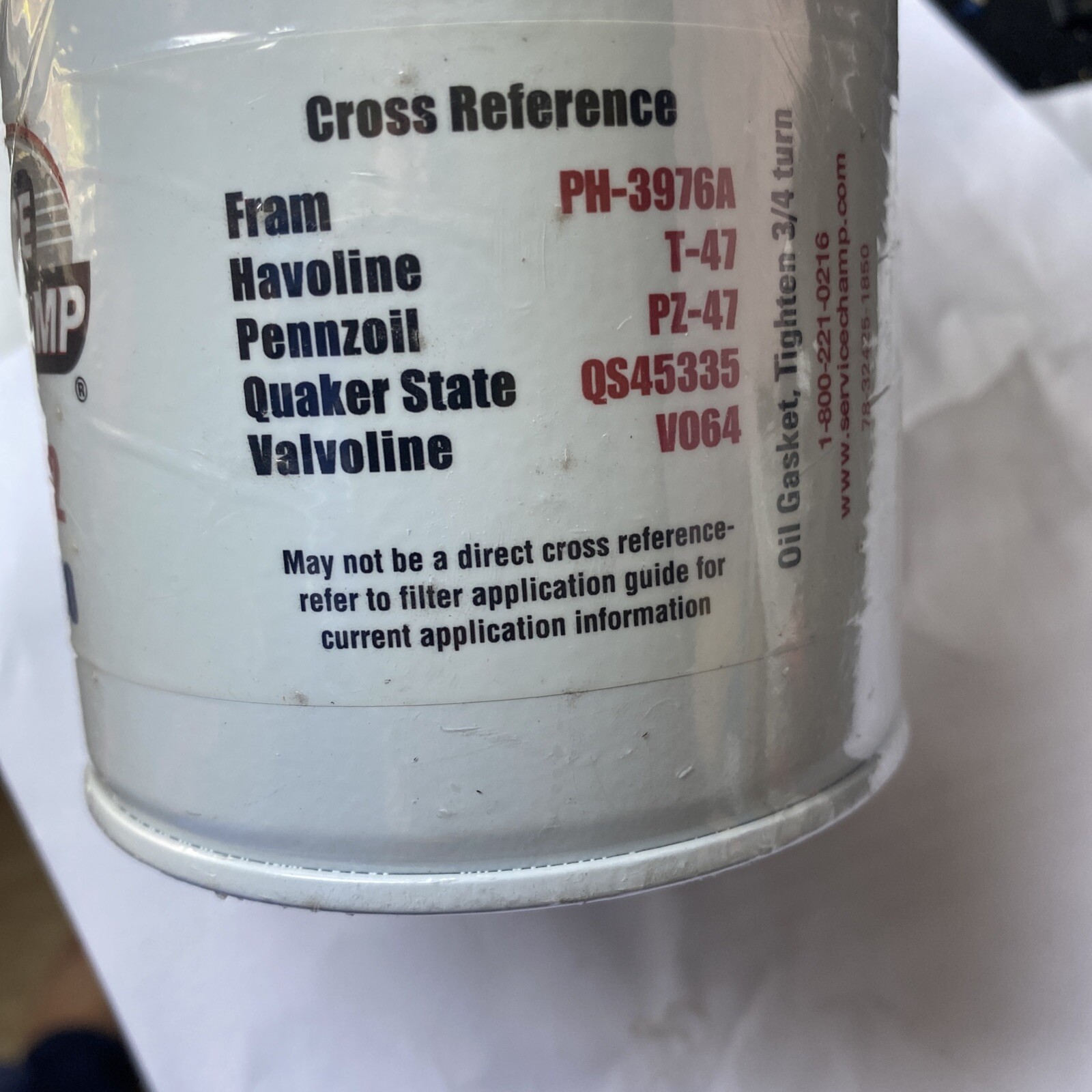 One Service Champ Oil Lube Filters OF4422 Fram PH3976A WLFP780 NOS | eBay