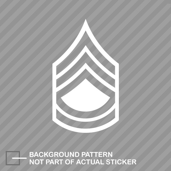 E-7 Sergeant First Class Rank Sticker Decal Vinyl SFC OR-7 E7 US Army ...