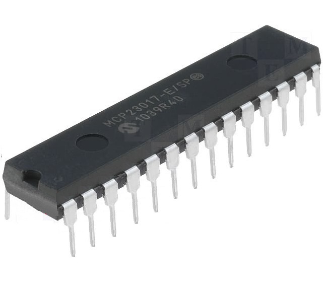 10 pcs MCP23017-E/SP DIP28 16-Bit I/O Expander with I2C Interface IC ...