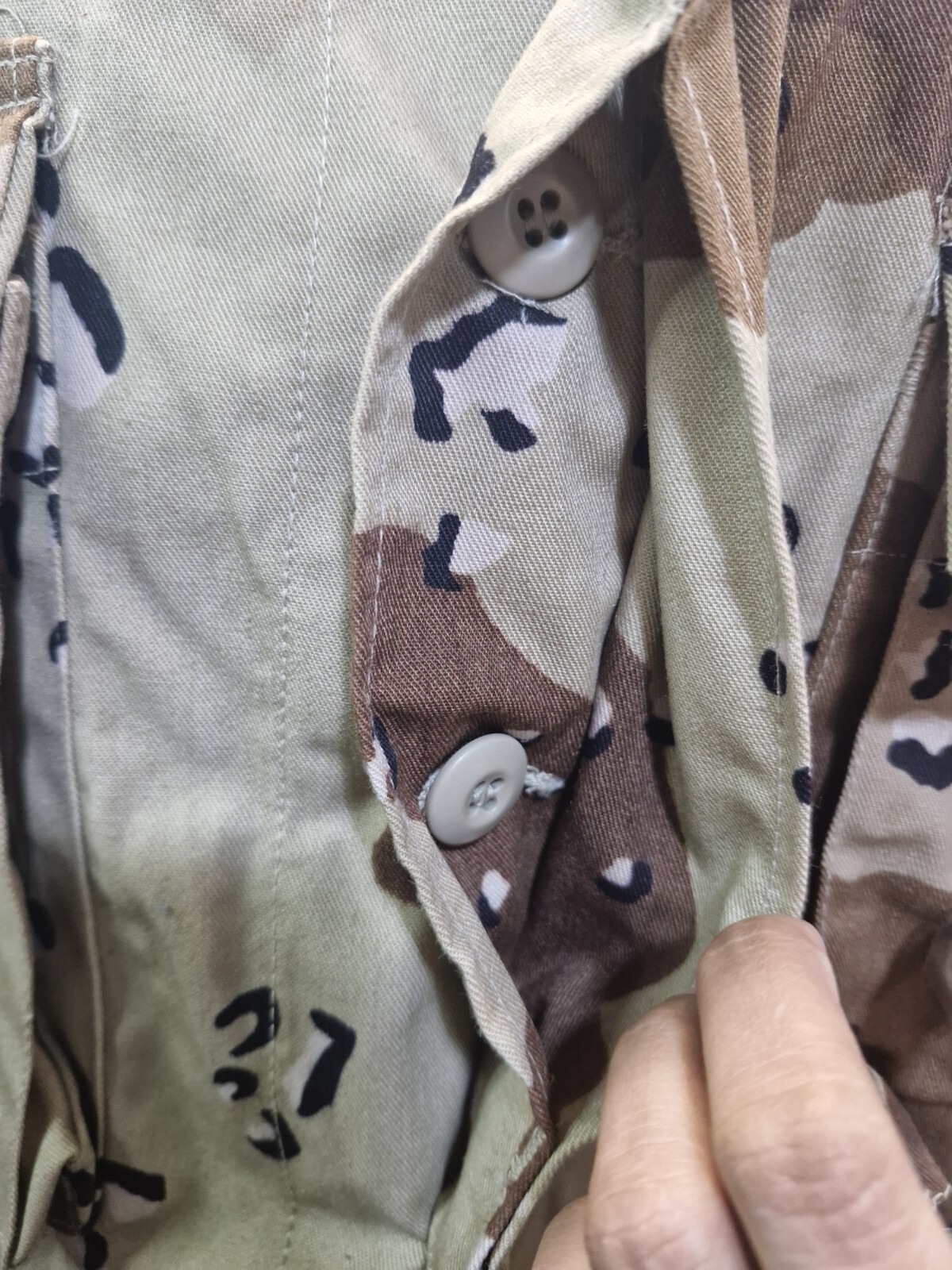 US Army Desert Camouflage Jacket Medium-Short, Chocolate Chip Pattern ...