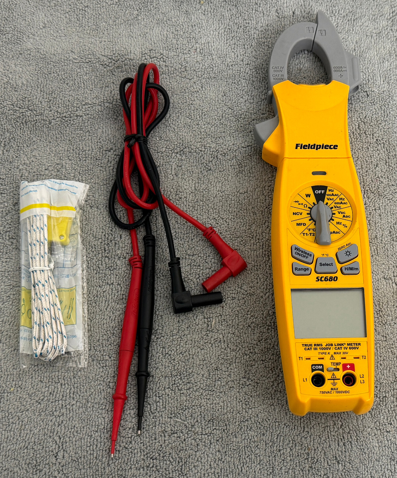 Fieldpiece SC680 Wireless Swivel Head Dual Display Clamp Meter - Near ...