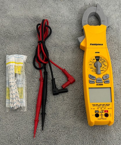 Fieldpiece SC680 Wireless Swivel Head Dual Display Clamp Meter - Near ...