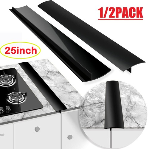Silicone Stove Counter Gap Cover Kitchen Oven Guard Spill Seal Slit Mat ...