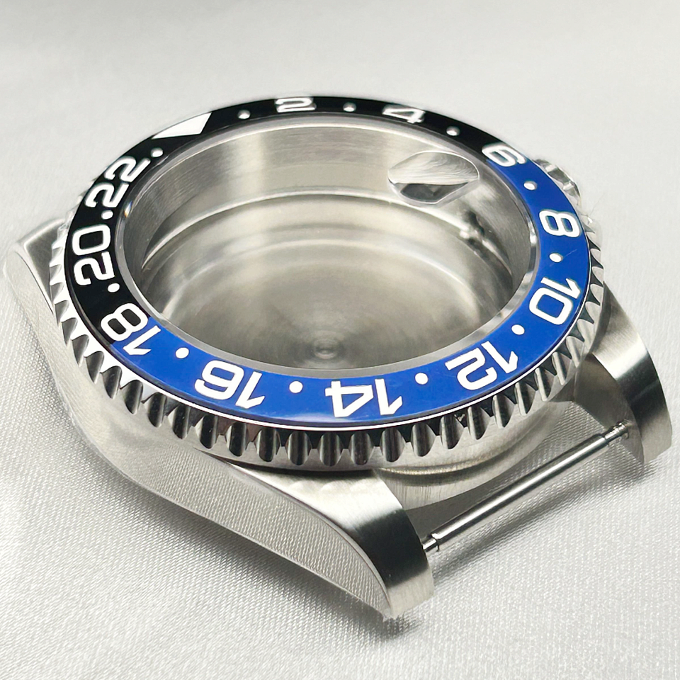 40mm Sapphire Watch Case Batman 24 H Ceramic Bezel Glass Fit NH35 NH36 ...