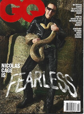 APRIL 2022 GQ MAGAZINE NICOLAS CAGE CLIMATE CHANGE GUNNA WATCHES ABS ...