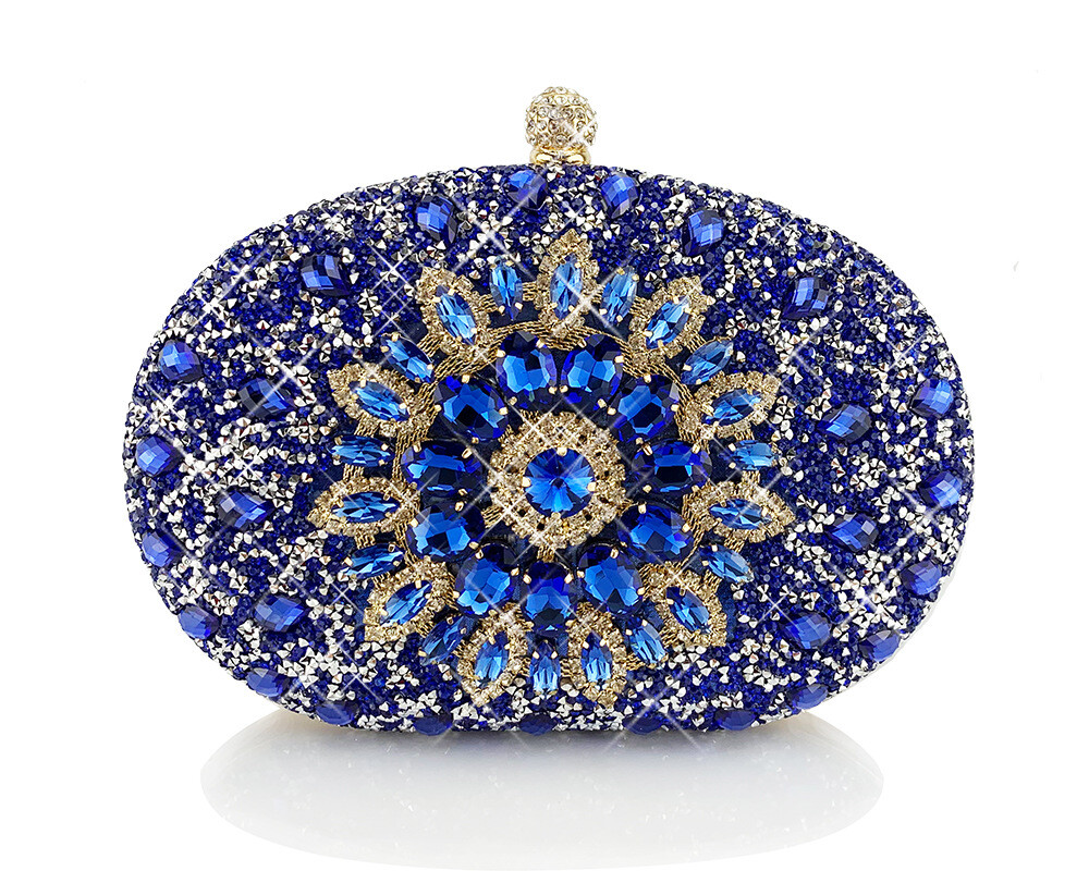 Women Evening Clutch Bag Rhinestone Crystal Wedding Party Prom ...