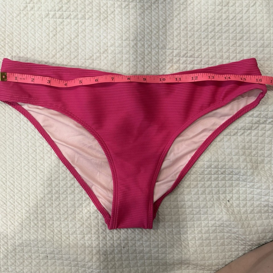 Hot Pink Bikini Bottom Barbie core Large Ribbed Classic Low rise ...
