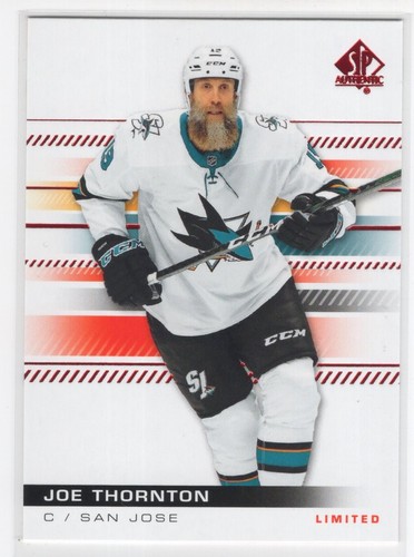 19/20 UD SP AUTHENTIC JOE THORNTON RED LIMITED PARALLEL #44 | eBay