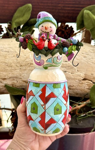 ENESCO Jim Shore Snowman “A Winters Home” Christmas Heartwood Creek ...