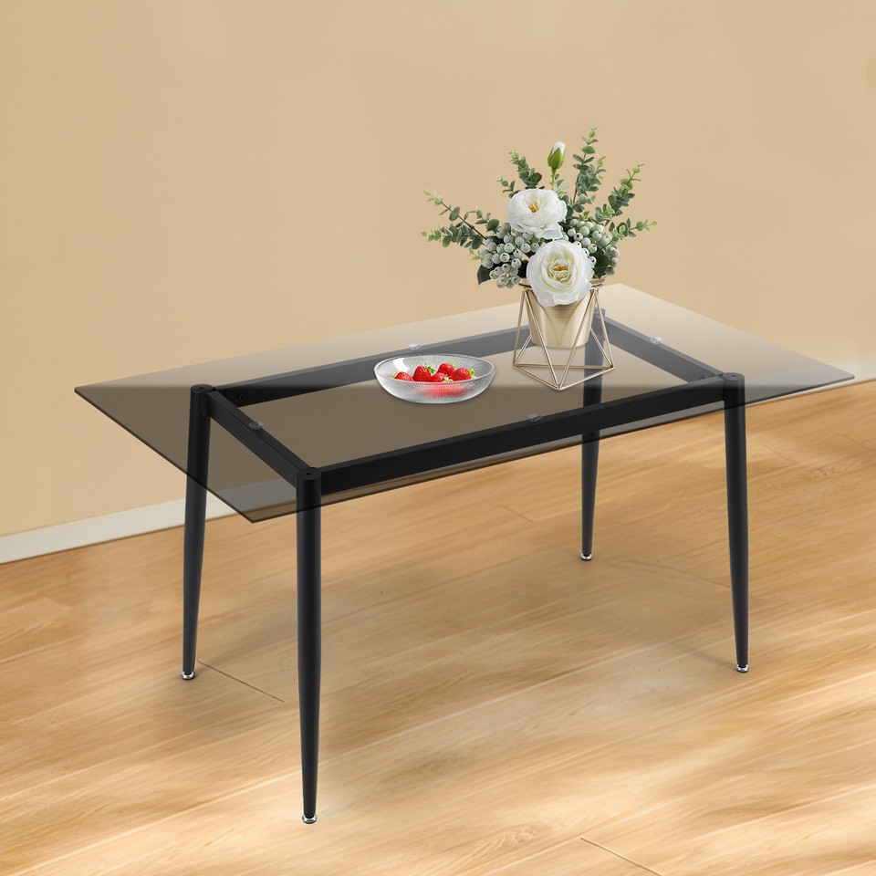 107cm Metal Table Leg Desk Frame Marble Glass Wood Top Desk Base w ...