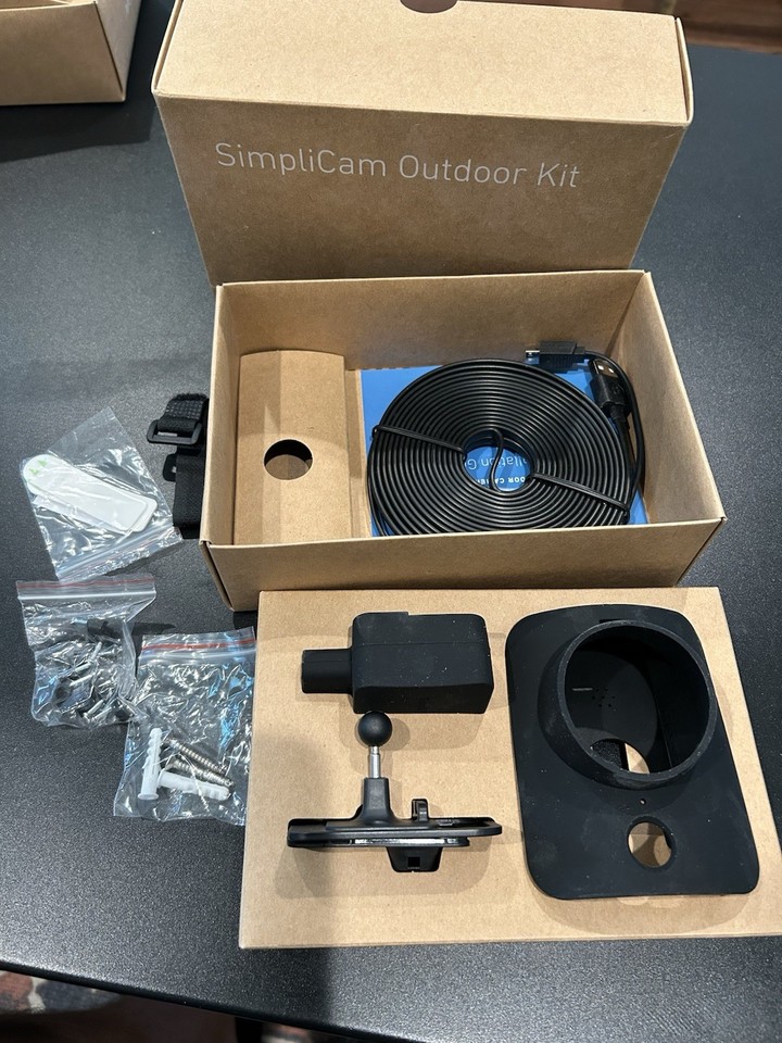 SimpliSafe SimpliCam Black Outdoor Camera Kit for use with SimpliCam ...