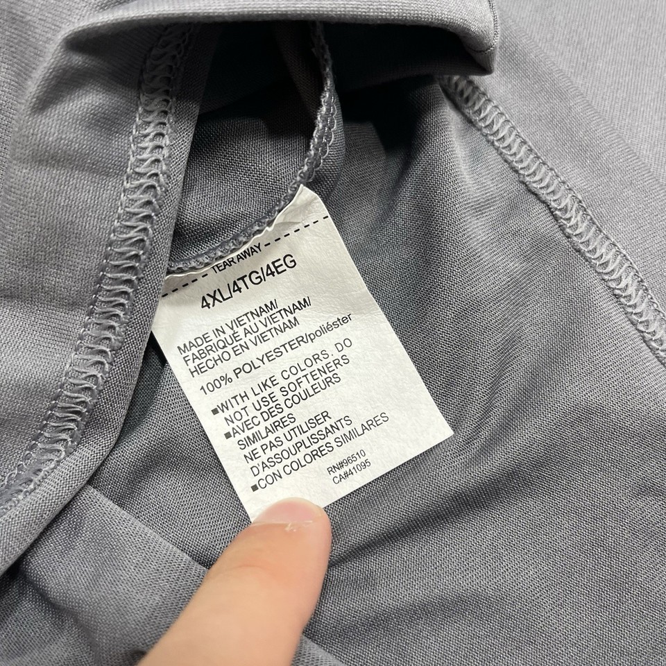 NWT Under Armour 1/4 Zip Mens 4XL Loose Gray Pullover Long Sleeve Golf ...
