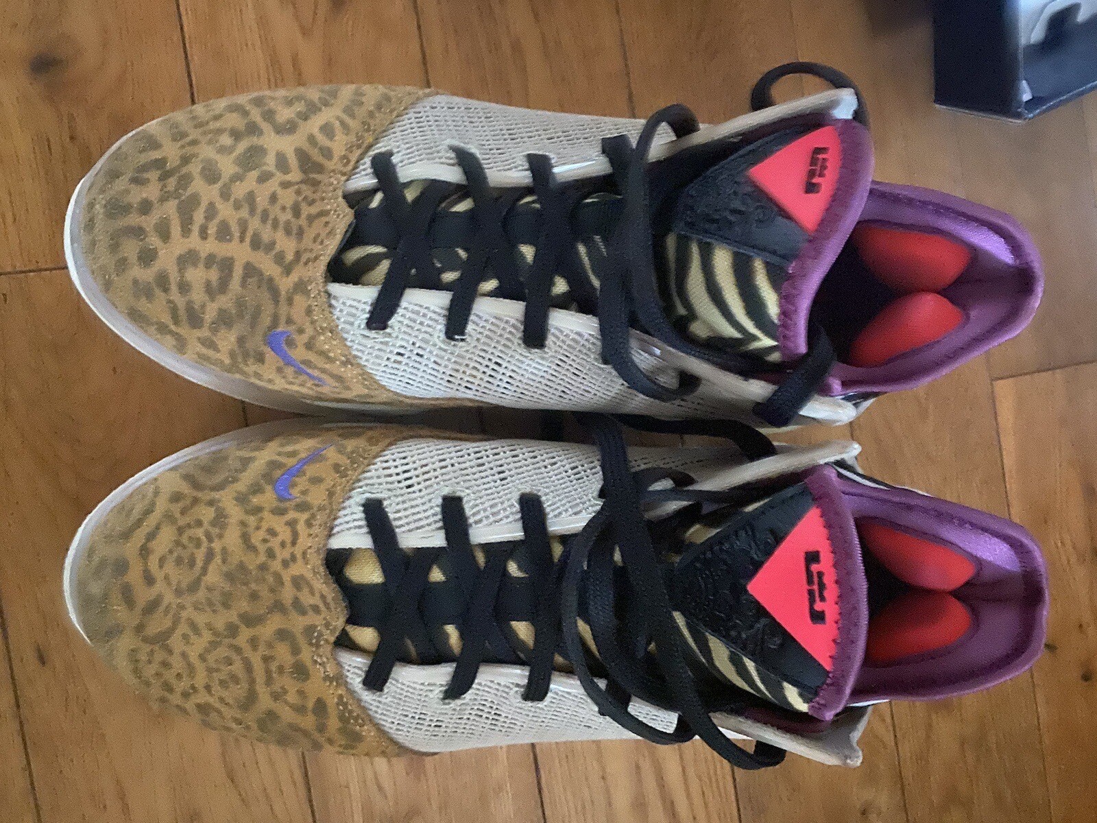 Nike Lebron XIX 19 Low Safari Animal Print Sneakers D… - Gem