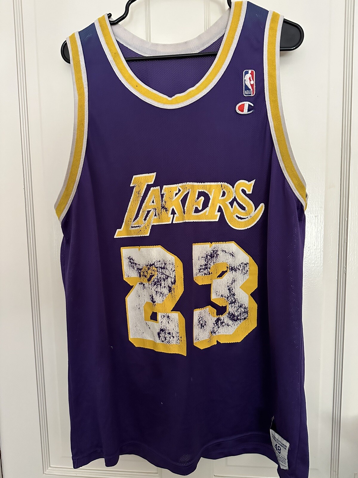 Vintage Champion Los Angeles Lakers Jersey Cedric Ceballos NBA 48 nba ...