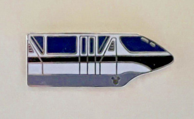 2007 - BLACK - Disney MONORAIL PIN - Cast Member HIDDEN MICKEY ...